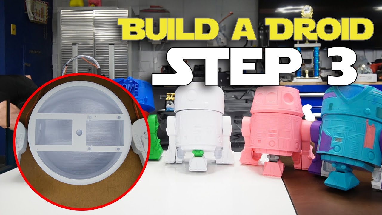 Build a R2 Droid Step 3 (Mount Legs to Body) - YouTube