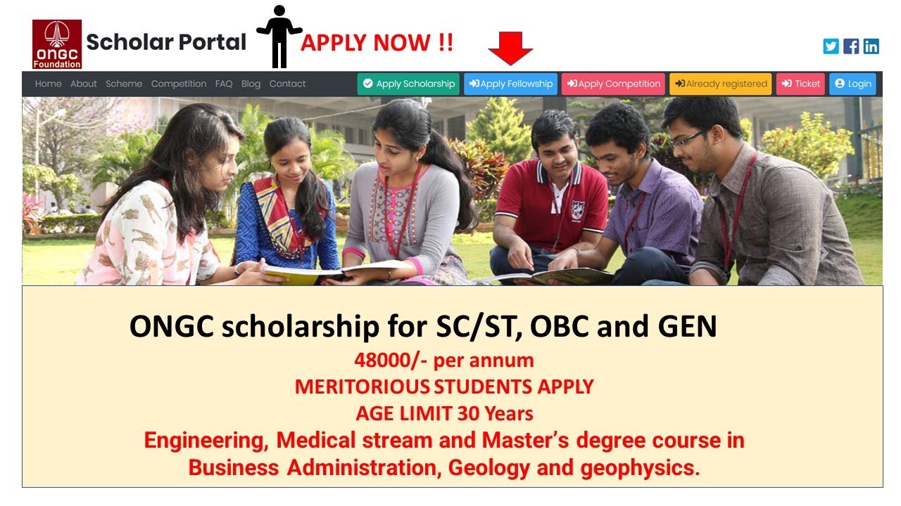 ONGC Scholarship 2023, For GEN, OBC, SC, ST, ONGC Meritorious Students ...