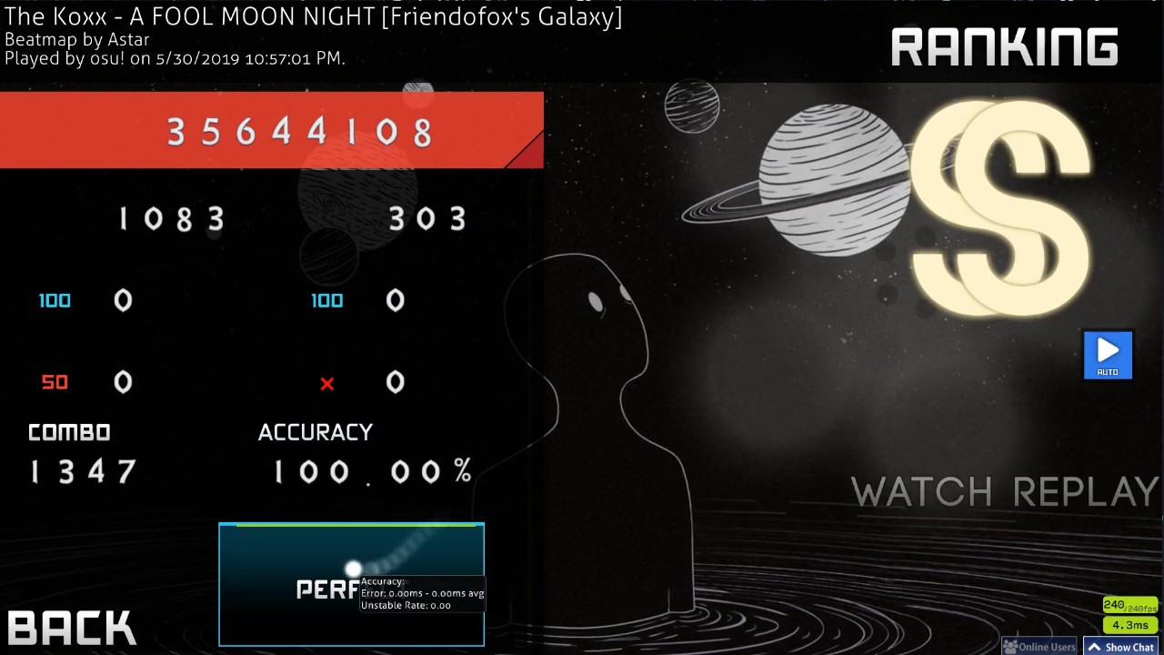 osu! Map Showcase - A Fool Moon Night [FriendoFox's Galaxy] - YouTube