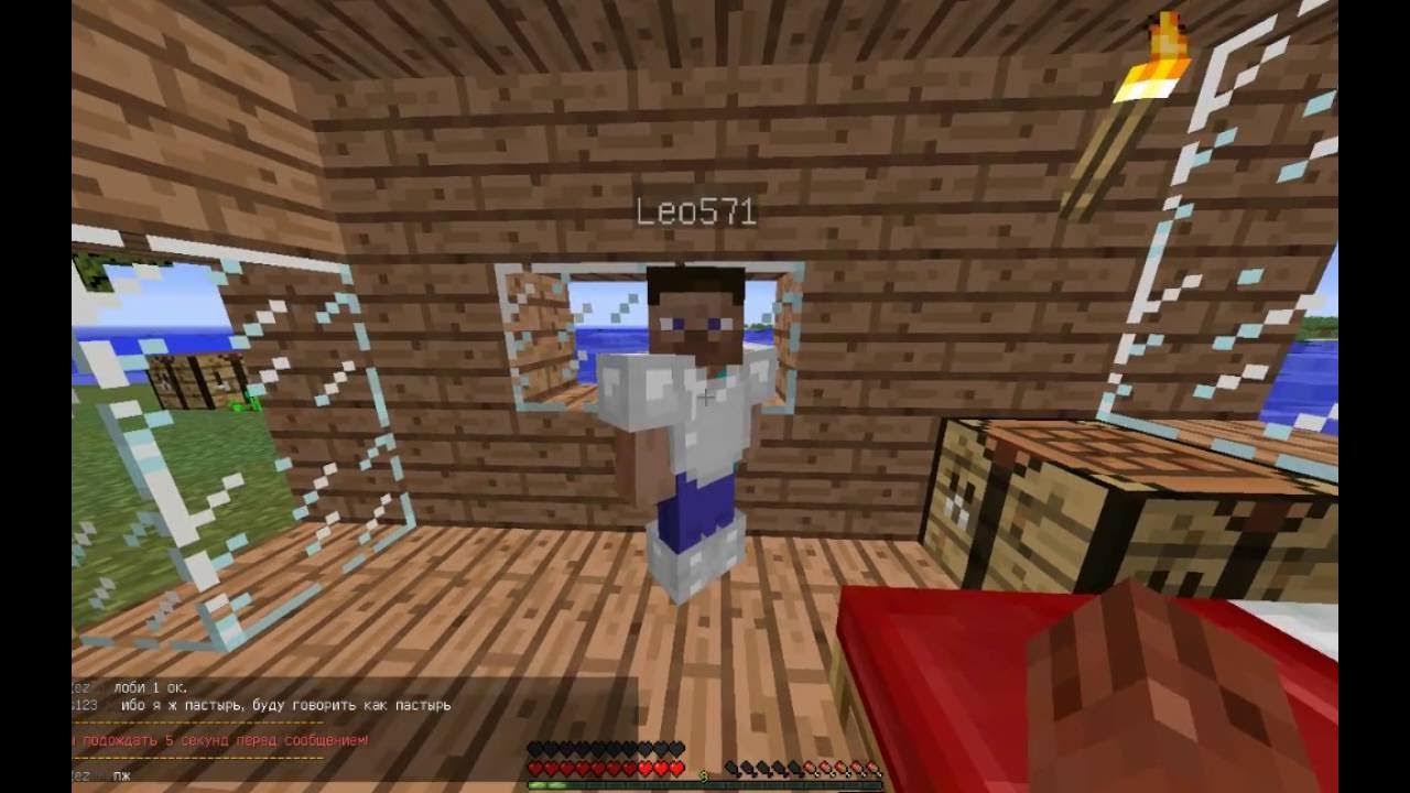 Гриферим в майнкрафт на сервере Last Craft Глупый НУБ Youtube