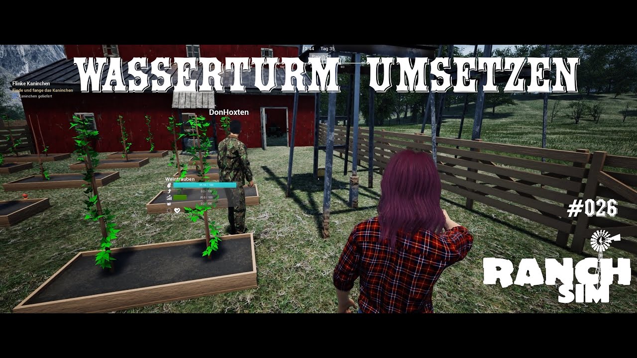 Ranch Simulator [PC] [COOP] [GERMAN] [HD] #026 Wasserturm umsetzen ...