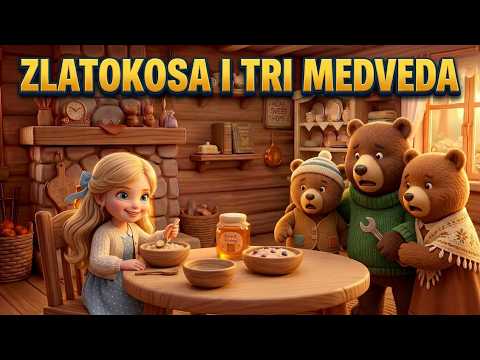 Zlatokosa i tri medveda 🧸🌲✨ | Najlepše bajke za decu #bajkezadecu, #zlatokosa, #pričezalakunoć