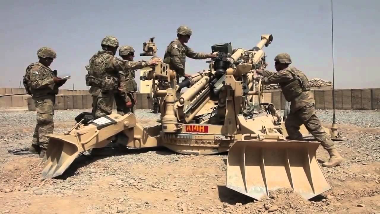 The Power of US Artillery in Action M777 155 mm Howitzer - YouTube