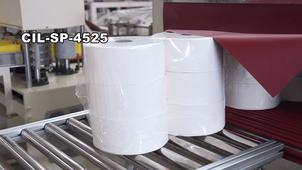 industrial maxi paper roll making cuttin and packing production full ...