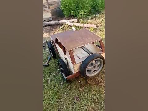 Моя самодельная машина из дерева. - YouTube