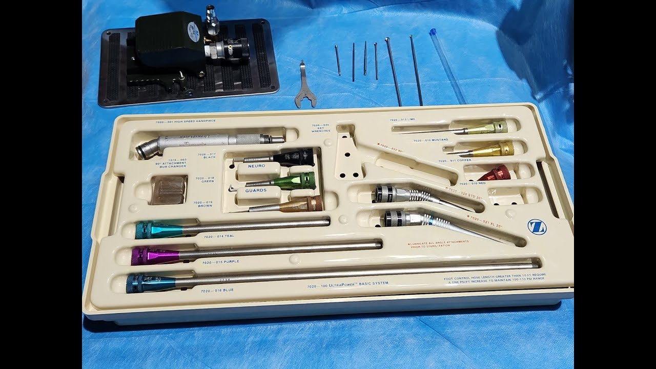 Hall Surgical Orthopedic Ultra Power High Speed Drill Set - YouTube