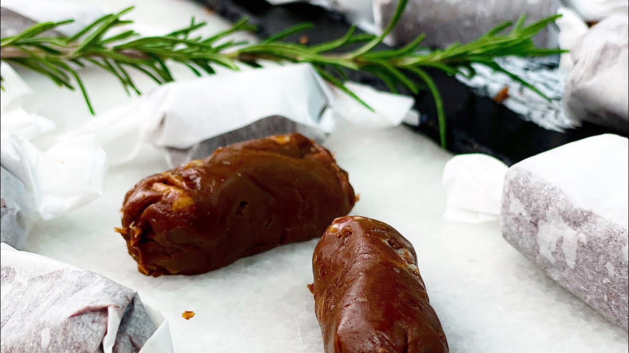 Chewy Chocolate Taffy Candies - YouTube