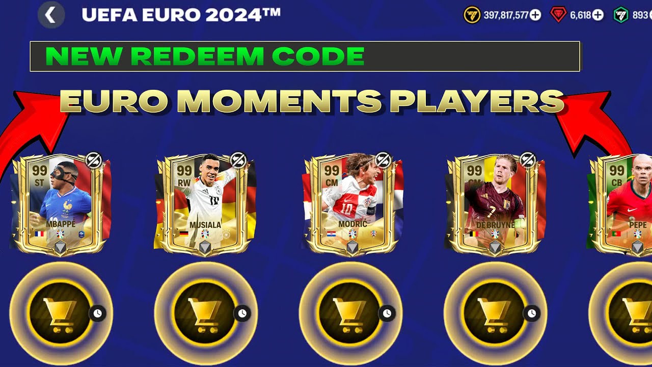 New Redeem Code & Mbappe 99 Euro Moments in FC Mobile 24 - YouTube