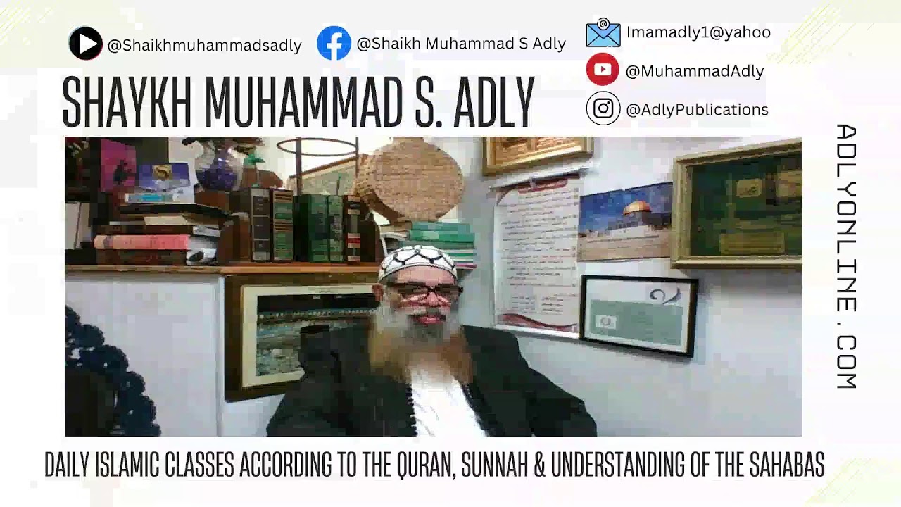 Shaykh Muhammad Adly Live - YouTube