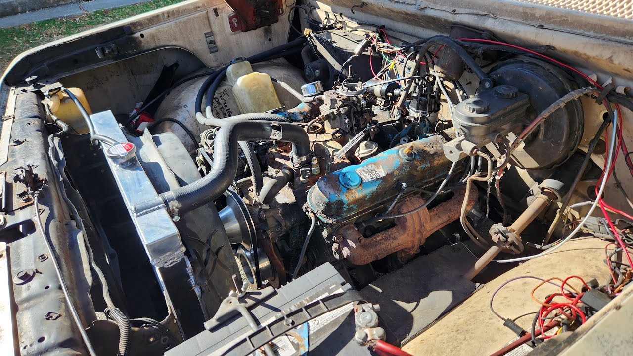1983 Dodge D150 318 swap update 4 - I think? - YouTube