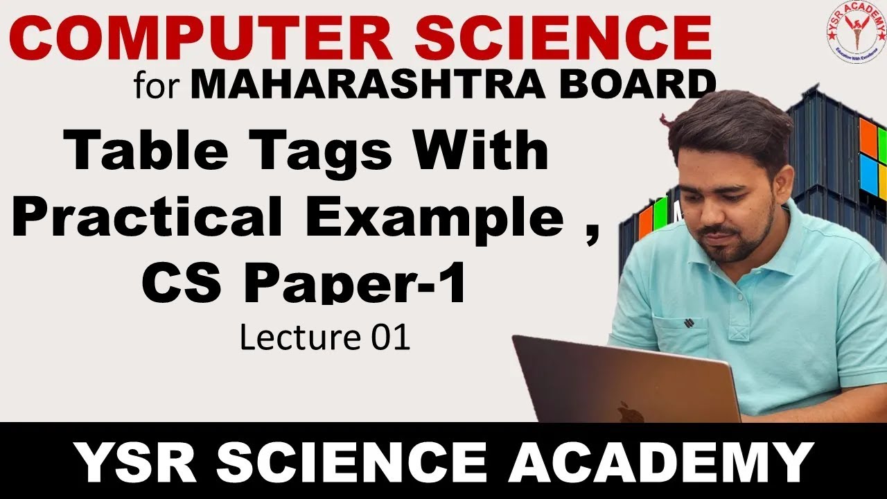 Class 12 | Table Tags With Practical Example , CS Paper-1, HSC ...