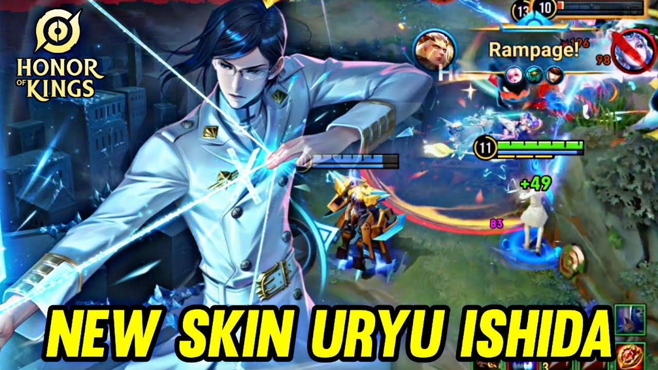 HOK : NEW SKIN HOU YI X URYU ISHIDA GAMEPLAY - HONOR OF KINGS - YouTube