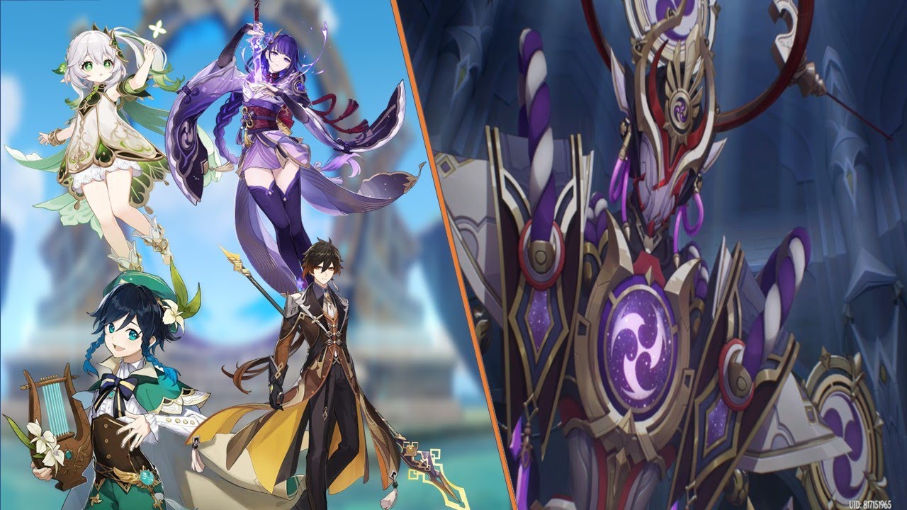 4 Archons vs Scaramouche Boss Archon Quest 3.2 - Genshin Impact - YouTube