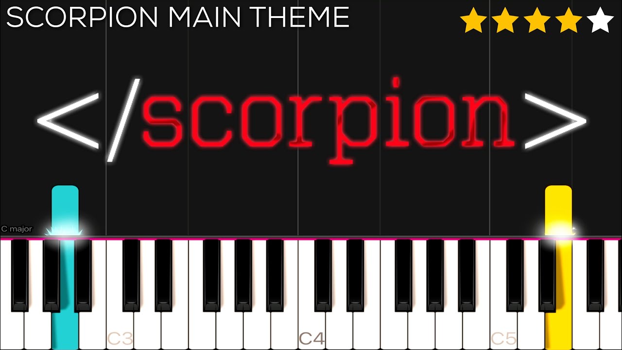Scorpion Main Theme (From The CBS Series) - Geek Music | Piano Tutorial ...