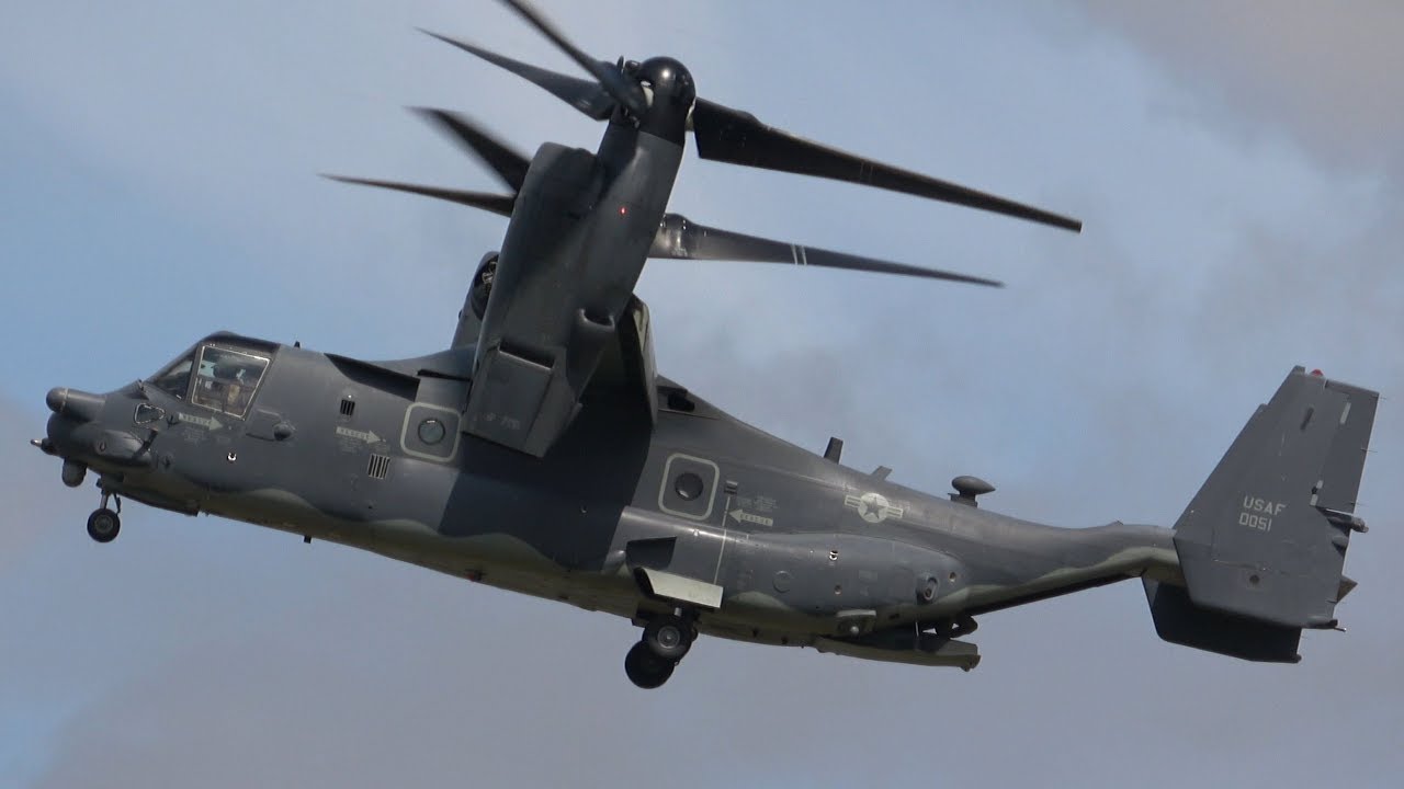 4Kᵁᴴᴰ USAF Bell Boeing CV-22B Osprey Flight Demonstration - YouTube