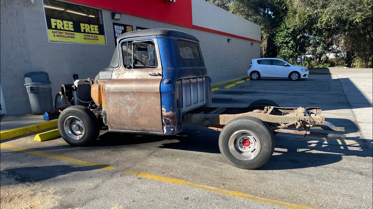 Mikes 1957 Chevy Pickup on a square body chassis part2 - YouTube