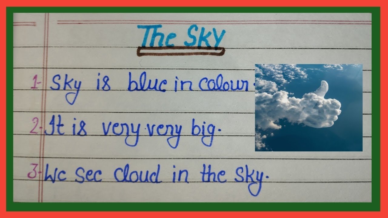 10 Lines Essay On Sky | Essay On Sky ☁ |Essay on Sky In English | - YouTube