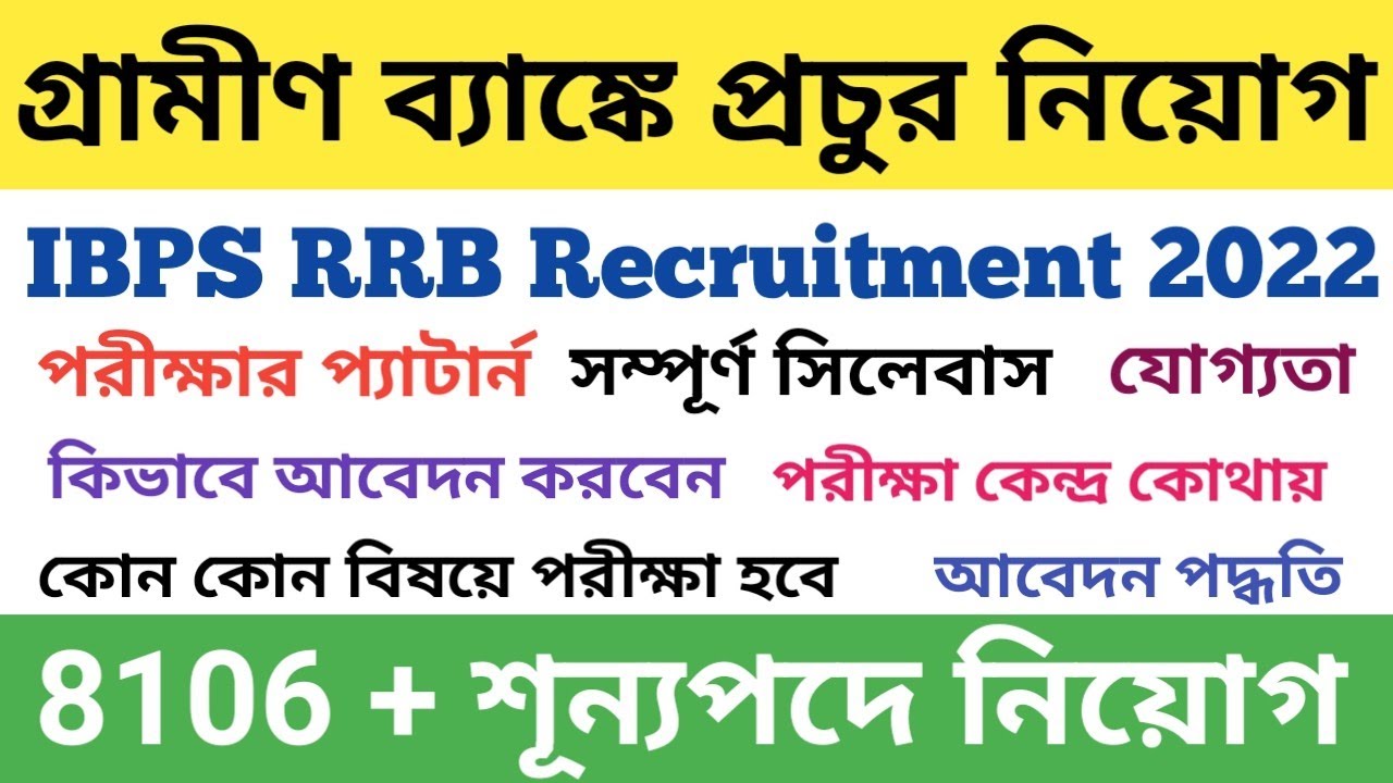 ibps rrb notification 2022 | ibps recruitment 2022 | ibps rrb office ...
