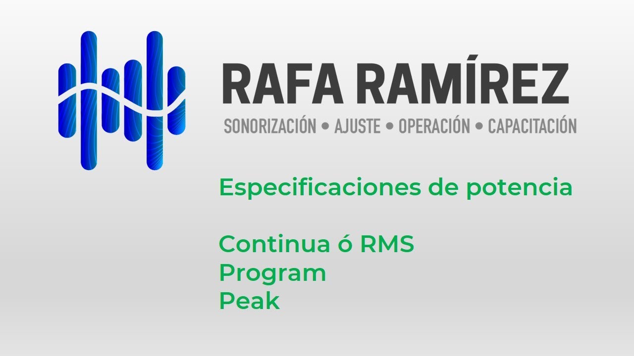 Potencia RMS Program Y Peak - YouTube