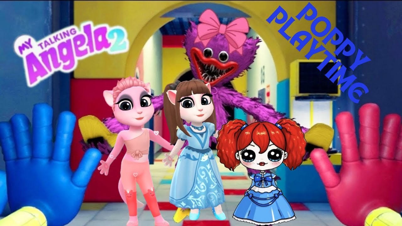 My Talking Angela 2 vs Poppy Playtime 😈 New Update | Cosplay - YouTube