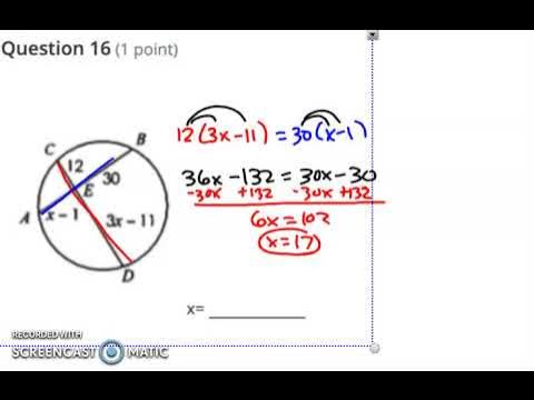 Geometry Ch 12 Practice Test Part 2 (#12-22) - YouTube