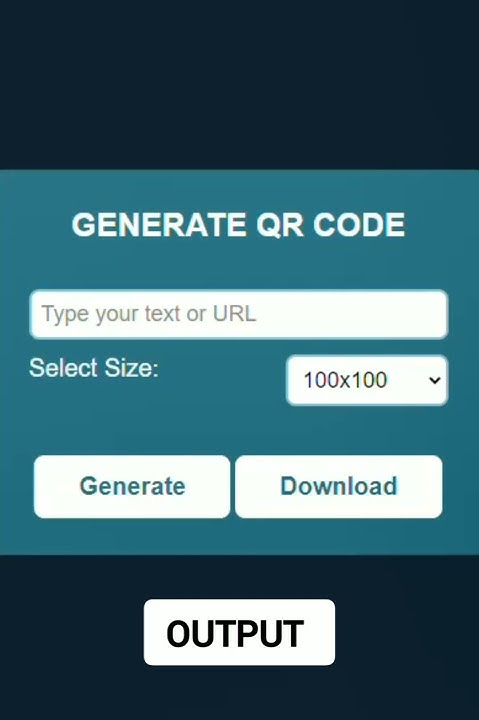QR Code Generator Using JavaScript | QR Code Generator - YouTube