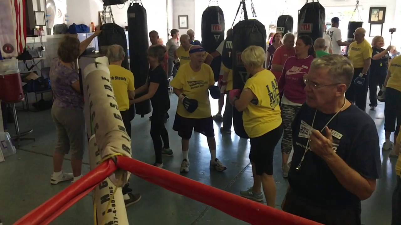 Rock Steady Boxing Rocket City October 2016 - YouTube