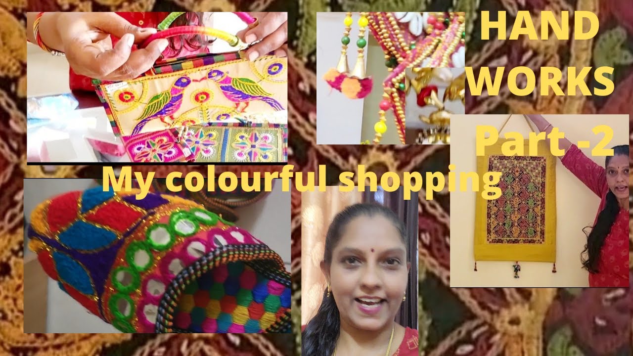 Wall Hanging Tour part-2 ...Handwork Shopping.... - YouTube