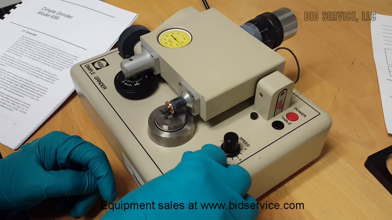 Gatan 656 Dimple Grinder #61790 - YouTube