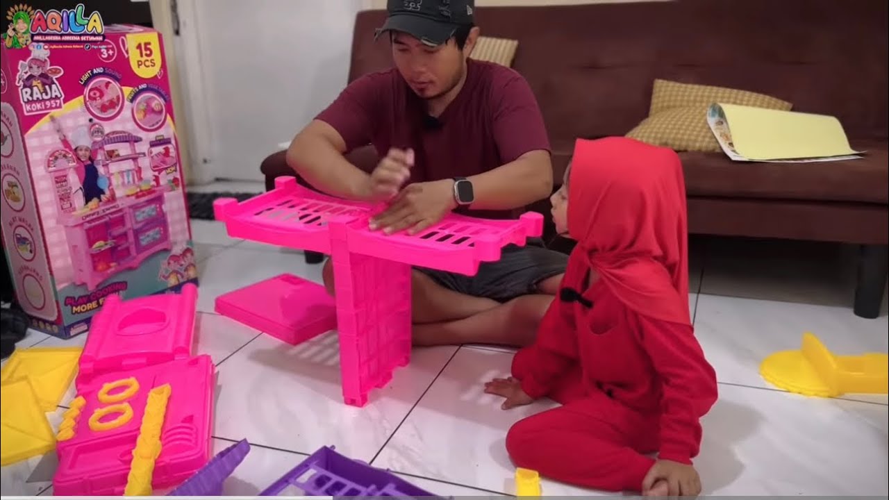 Aqila Unboxing Mainan Masak Masakan Youtube