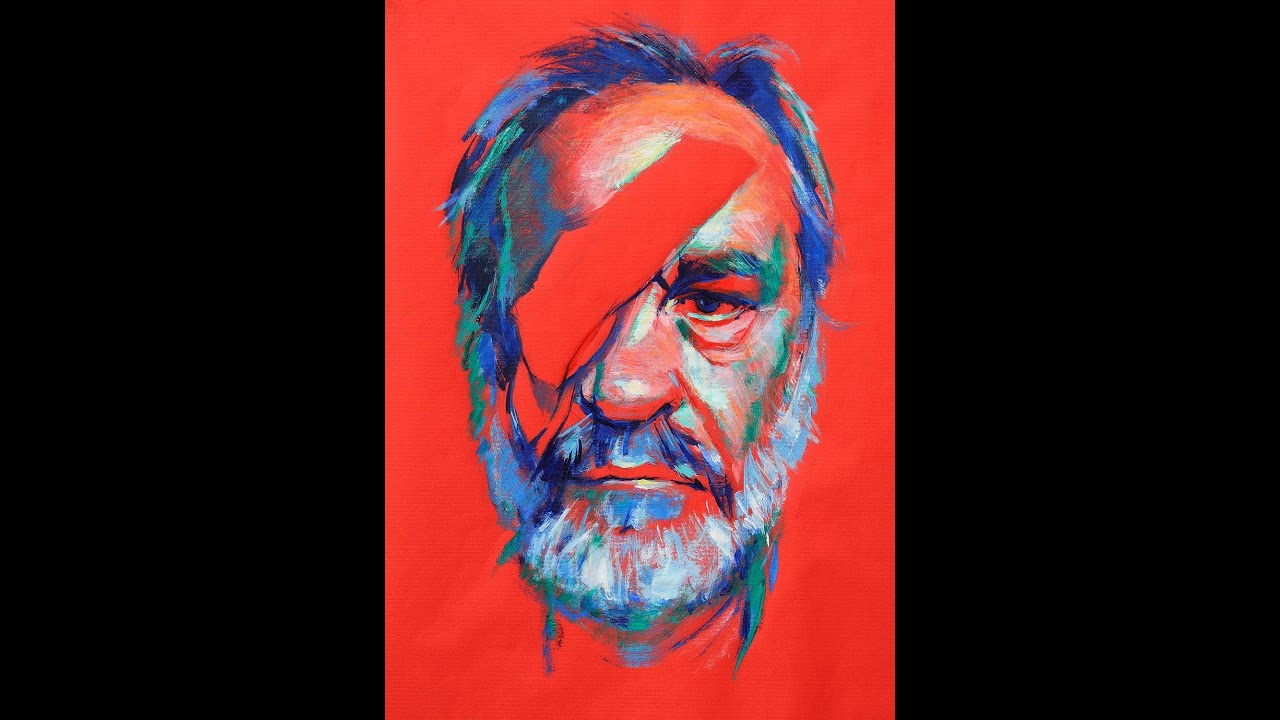 Portrait. Acrylic. - YouTube