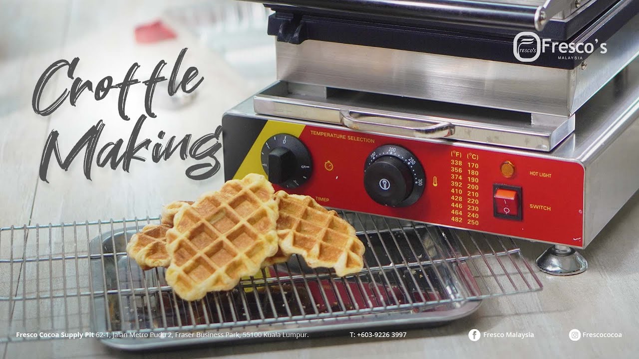 Croffle Maker in Malaysia Kuala Lumpur - YouTube