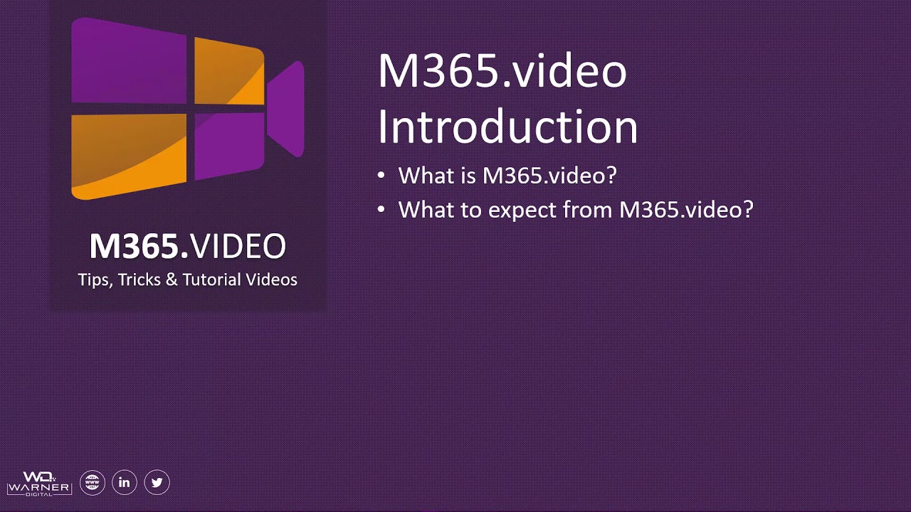 M365.video Introduction - YouTube