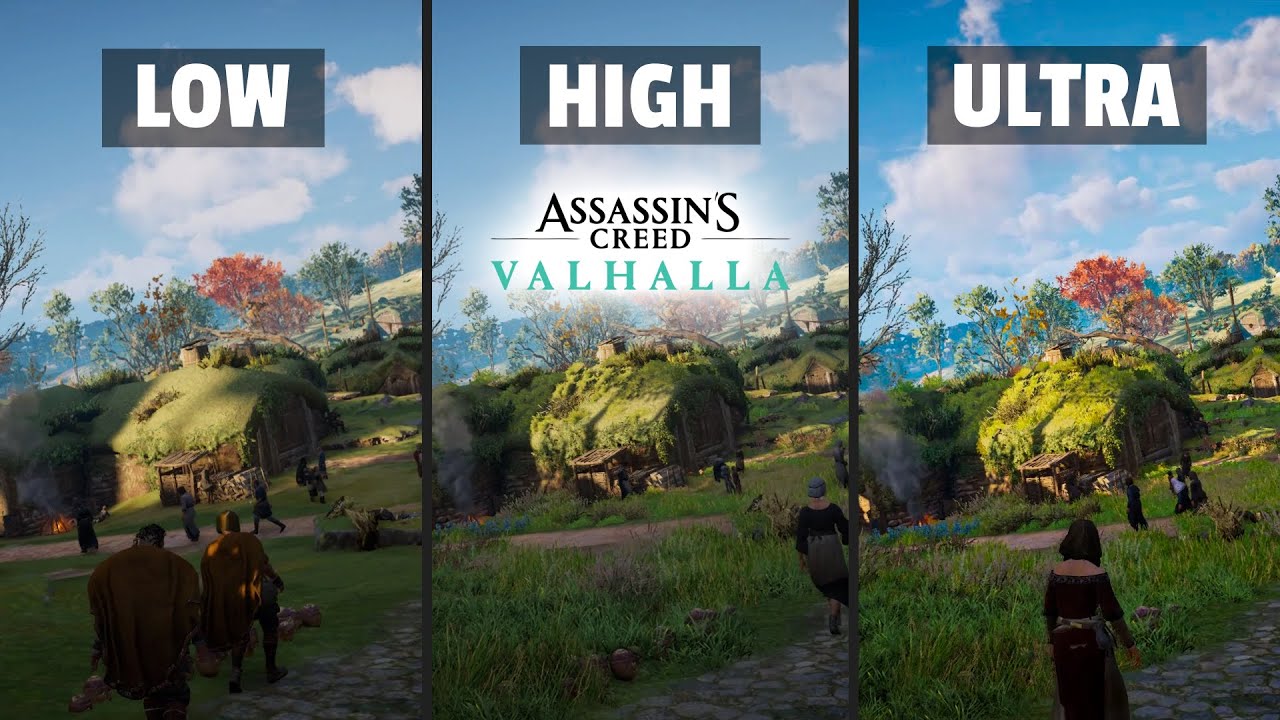 Assassin's Creed Valhalla | Low, High, Ultra | Graphics Comparison ...