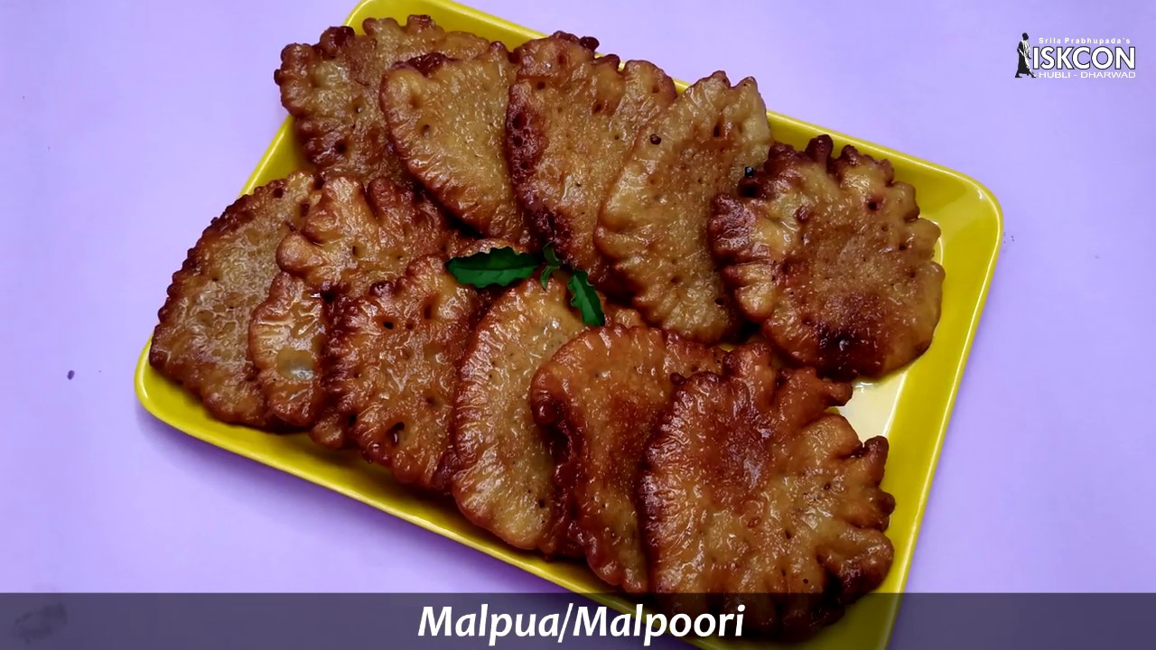 Radhashtami Special Recipe l Malpua l Malpoori l Sattvic Recipes - YouTube