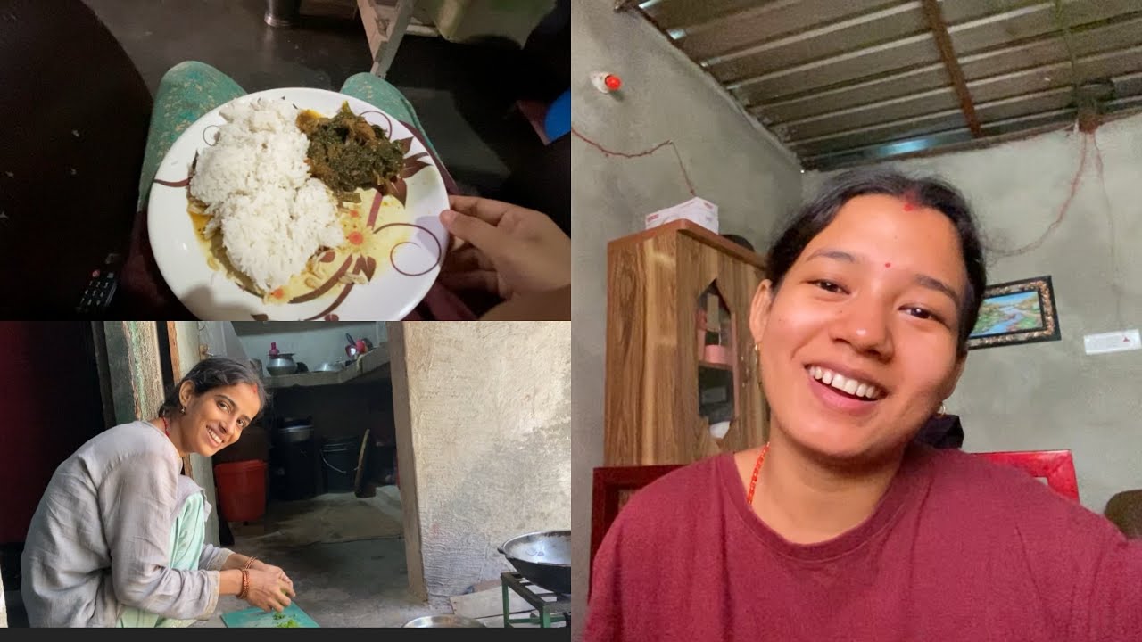 Nepali style ma chiken,ray sag pakako 🤤/home vlog 🙏 - YouTube