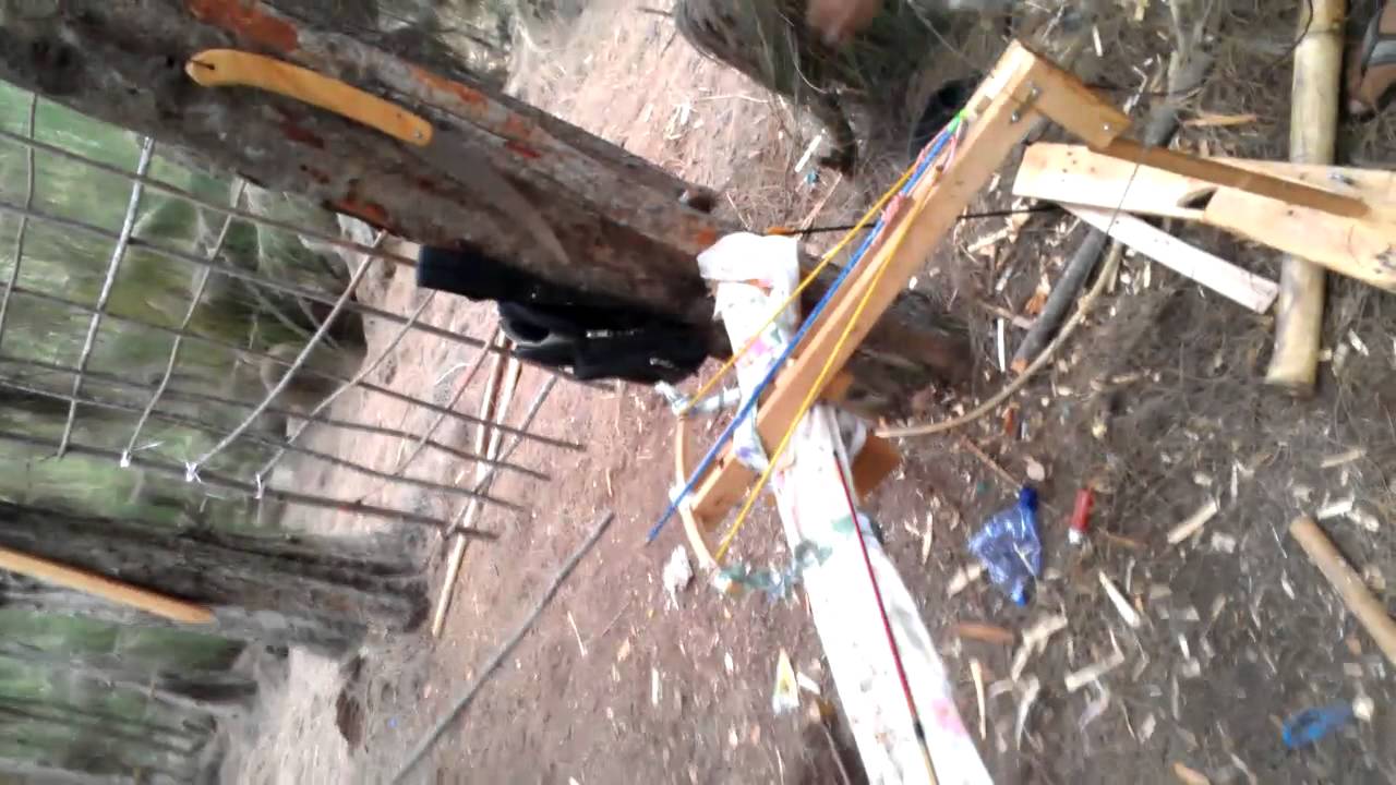 Crossbow trap - YouTube