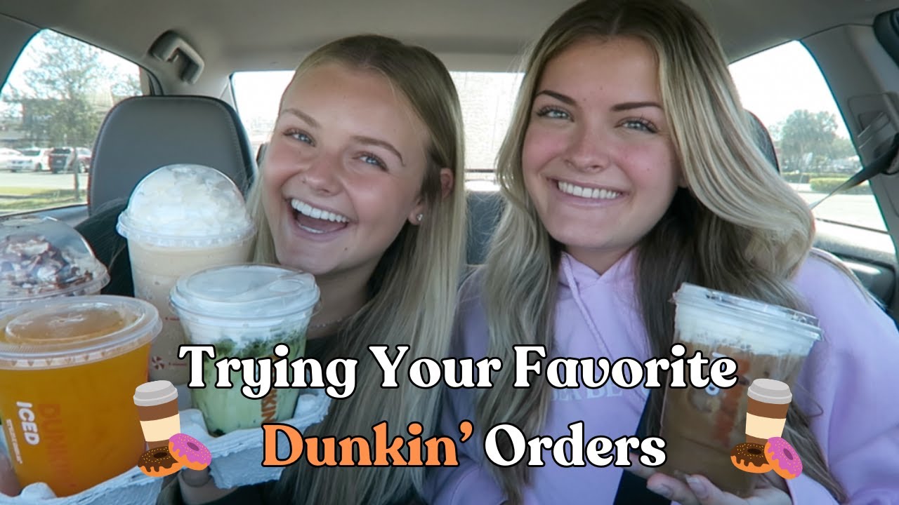 Trying Your Favorite Dunkin' Orders - YouTube