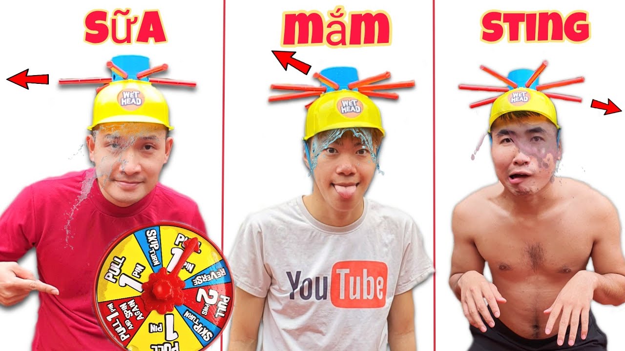 Dương KC Thử Thách Rút Que Đổ Nước Mắm Sữa Lên Đầu l Thắng Được 1 Triệu ...