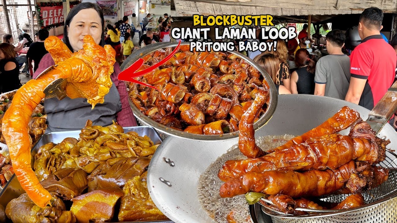 BLOCKBUSTER ang "GIANT FRIED LAMAN LOOB NG BABOY" sa CARINDERIA ni ...