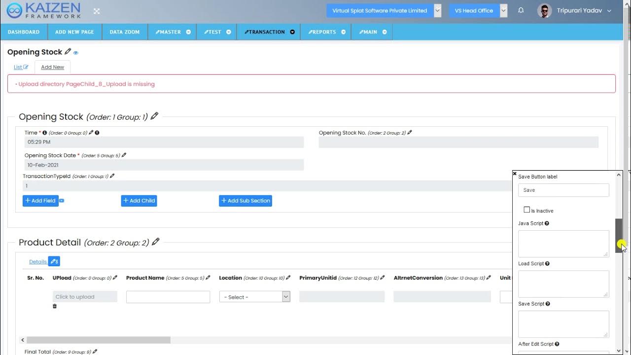 Locking Child Grid on Edit Mode. Kaizen Framework. Low Code Platform. - YouTube