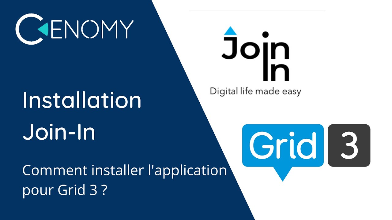 Installation Join-In - Comment installer l'application pour Grid 3 ? - YouTube