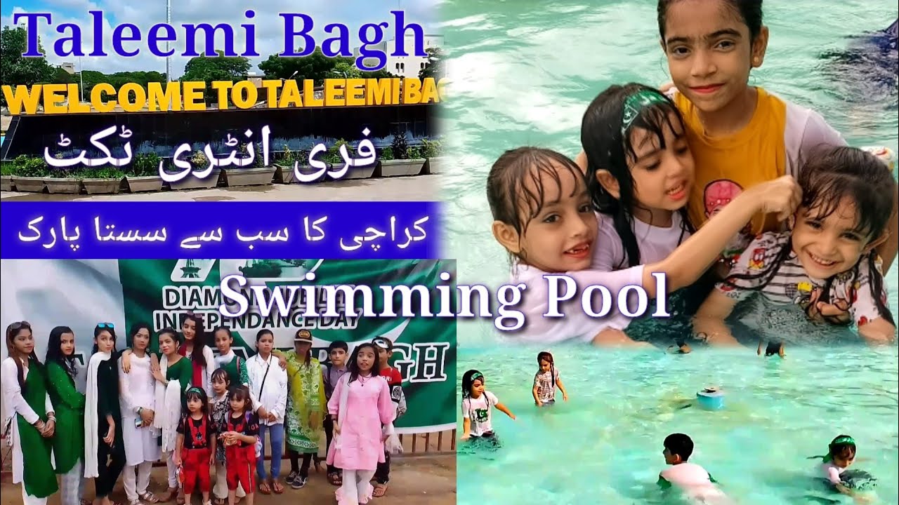 Taleemi Bagh Full Video/ Amusement Park/ In Karachi Swimming Pool By ...
