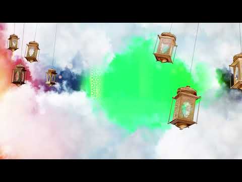 4K ISLAMIC GREEN SCREEN BACKGROUND \