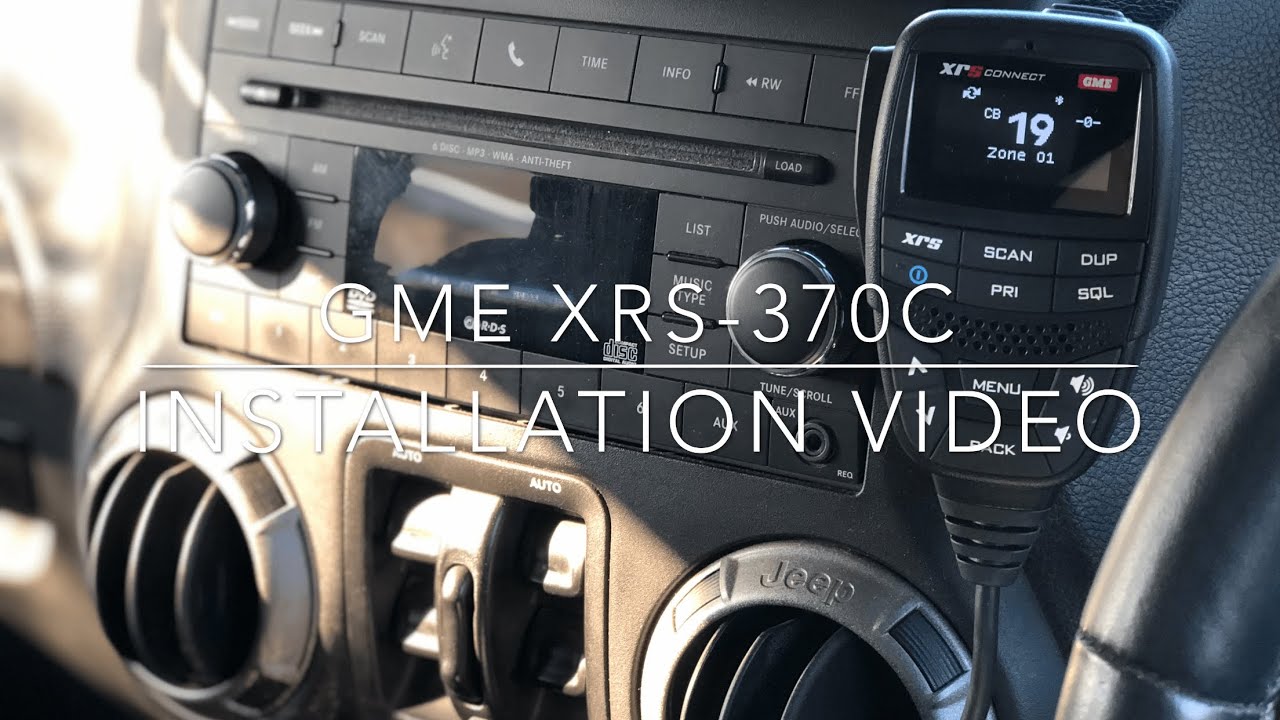 Overland Jeep Build EP4 - GME XRS-370C UHF Radio Installation - YouTube