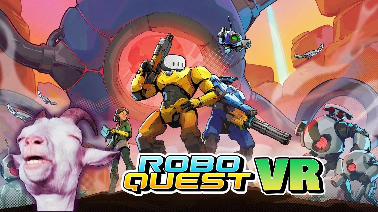 playing RoboQuest in VR with UEVR - YouTube