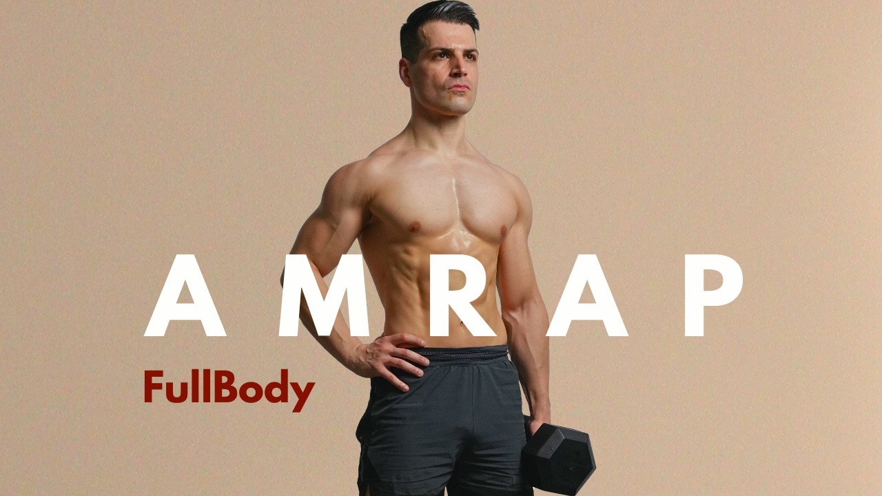 35 MIN FULL BODY DUMBBELL WORKOUT • AMRAP Strength & Conditioning ...