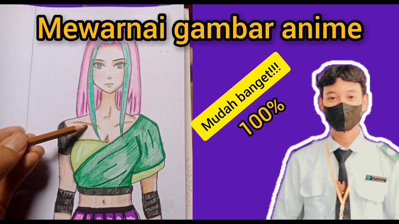 tutorial mewarnai anime!!! - YouTube