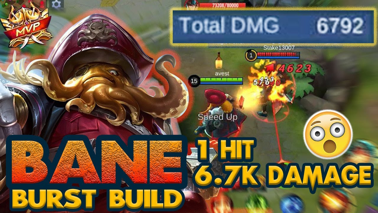 New BANE Burst Build, One Hit Insane Damage! #MLBB - YouTube