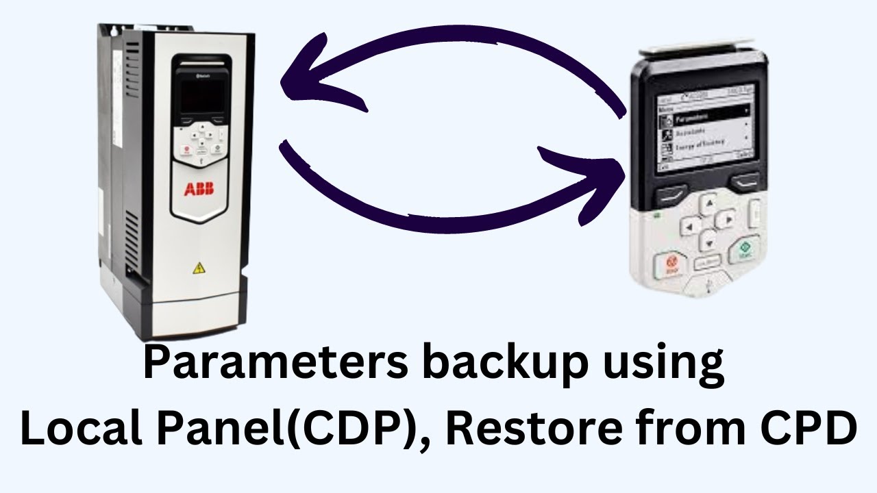ABB Drive ACS880: Backup/Restore the Parameters using Local Panel(CDP ...